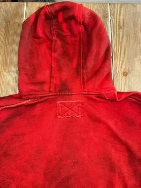 We The Free | Sweaters | Free People Work It Out Washed Red Hooded ...